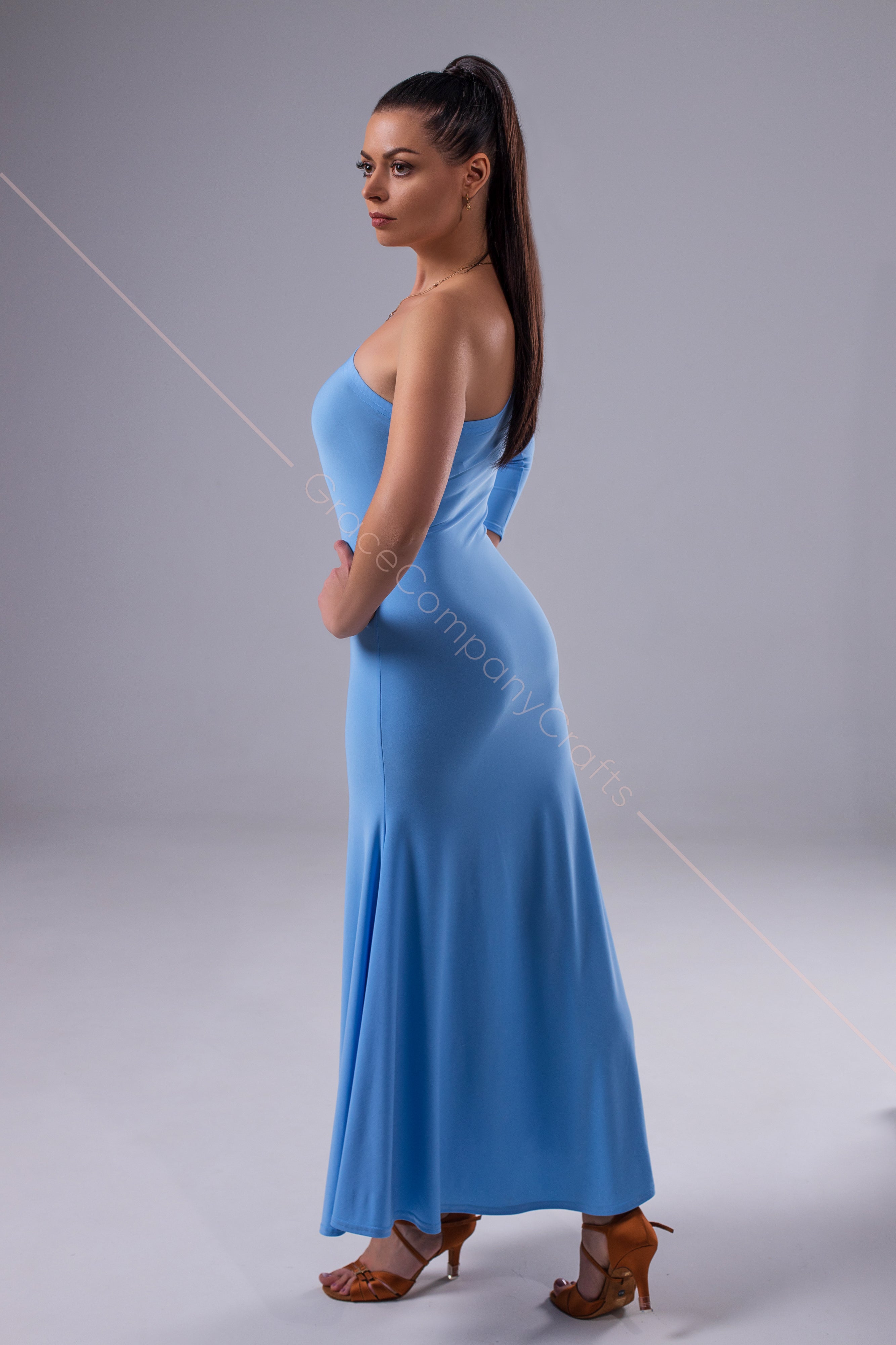 Light Blue Dance Dress: Designed to Impress - GraceCompanyCrafts